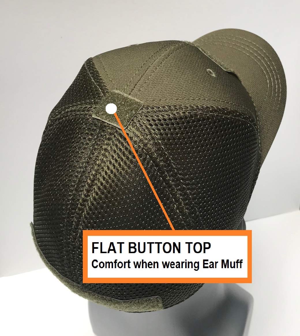 Condor Flex Mesh Cap (OD Green) Bundled with Armorbilt Flag & Warrior Patch, Operator Hat (S/M)