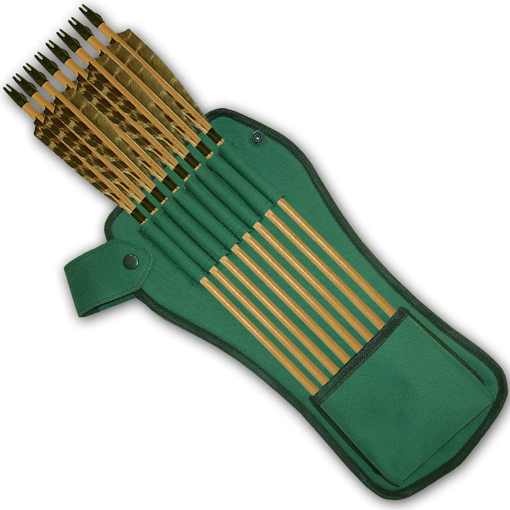 Carol Outdoor Archery Sportsman Bow Arrow Belt Side/Hip Quiver 15211GREEN (R/H-L/H)