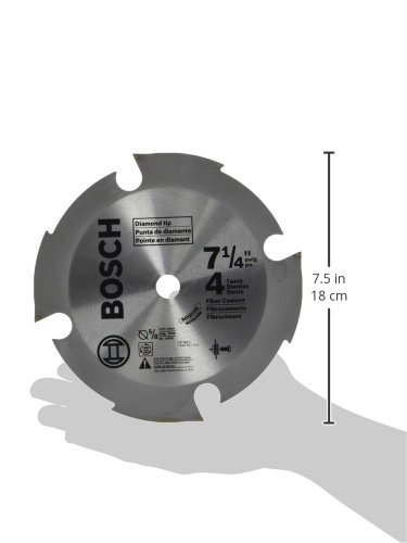Bosch CB704FC 7-1/4 In. 4 Tooth Edge Diamond-Impregnated Carbide-Tipped Saw Blade