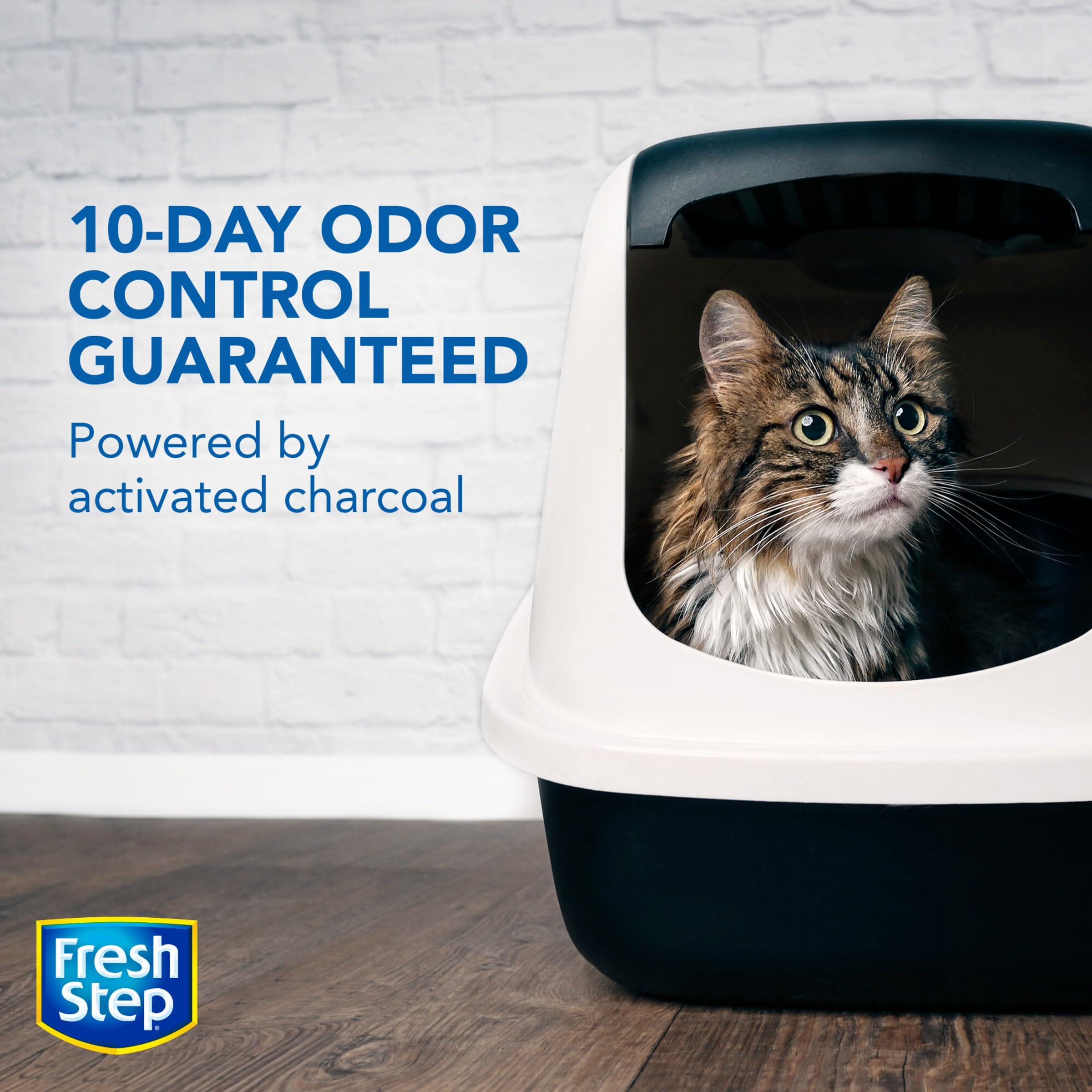 Fresh Step Advanced Simply Unscented Clumping Litter, Fresh Step Unscented Cat Litter Fights Odor on Contact, 18.5 lb. Box