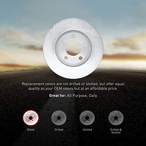 R1 Concepts Rear Brakes and Rotors Kit |Rear Brake Pads| Brake Rotors and Pads| Ceramic Brake Pads and Rotors - REB.44152.02