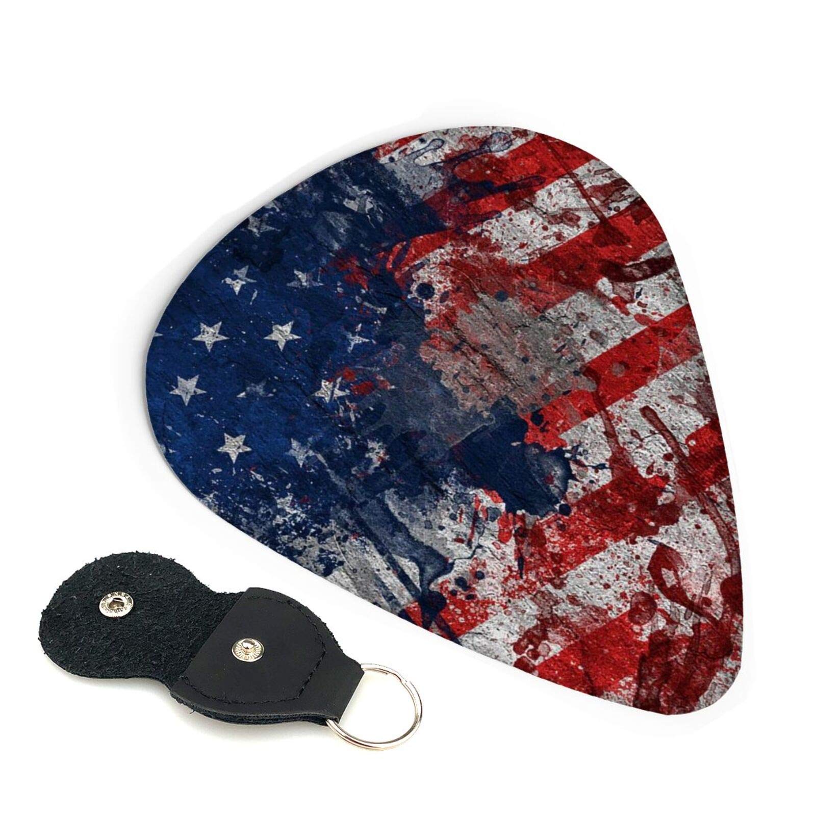 Custom Guitar Picks 6 Pcs, Personalized Add Your Image Text Light Medium Thin Unique Guitar Gift For Bass, Electric & Acoustic Guitars⦠(0.46mm)
