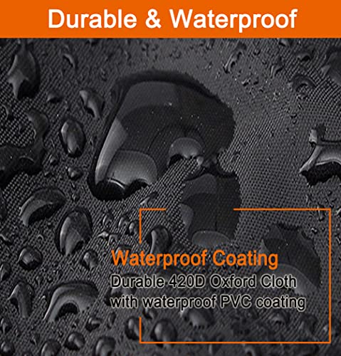 Oslimea Treadmill Cover Waterproof, Sunscreen Treadmill Cover for Indoor & Outdoor, Dust-Proof Sports Running Machine Protective Cover with Drawstring, Black (78''L x 37''D x 59''H, Non-Folding)
