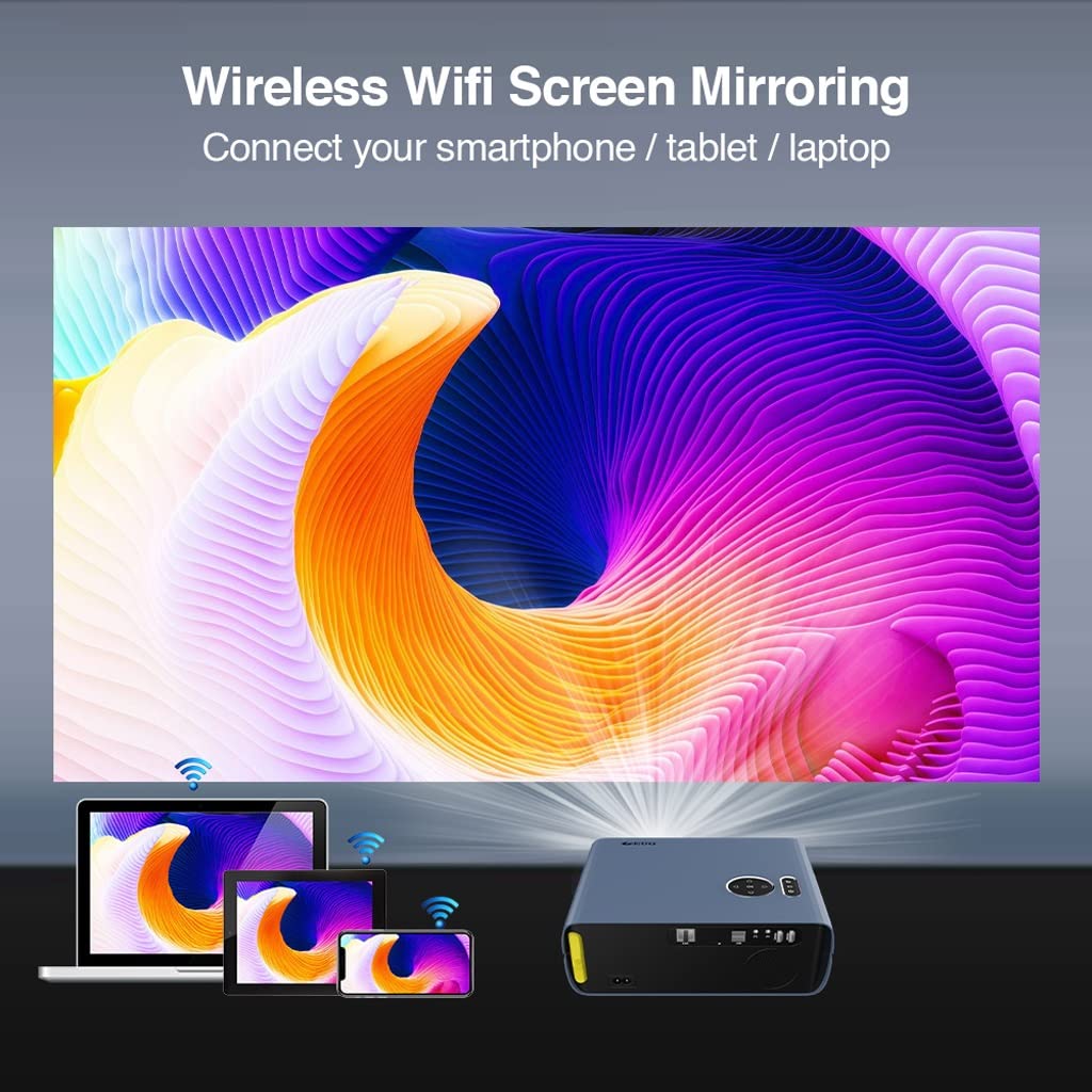 FZZDP Home Projector Airplay High Brightness Full 1080p Android 9.0 System FreeShipping Home Theater Projector