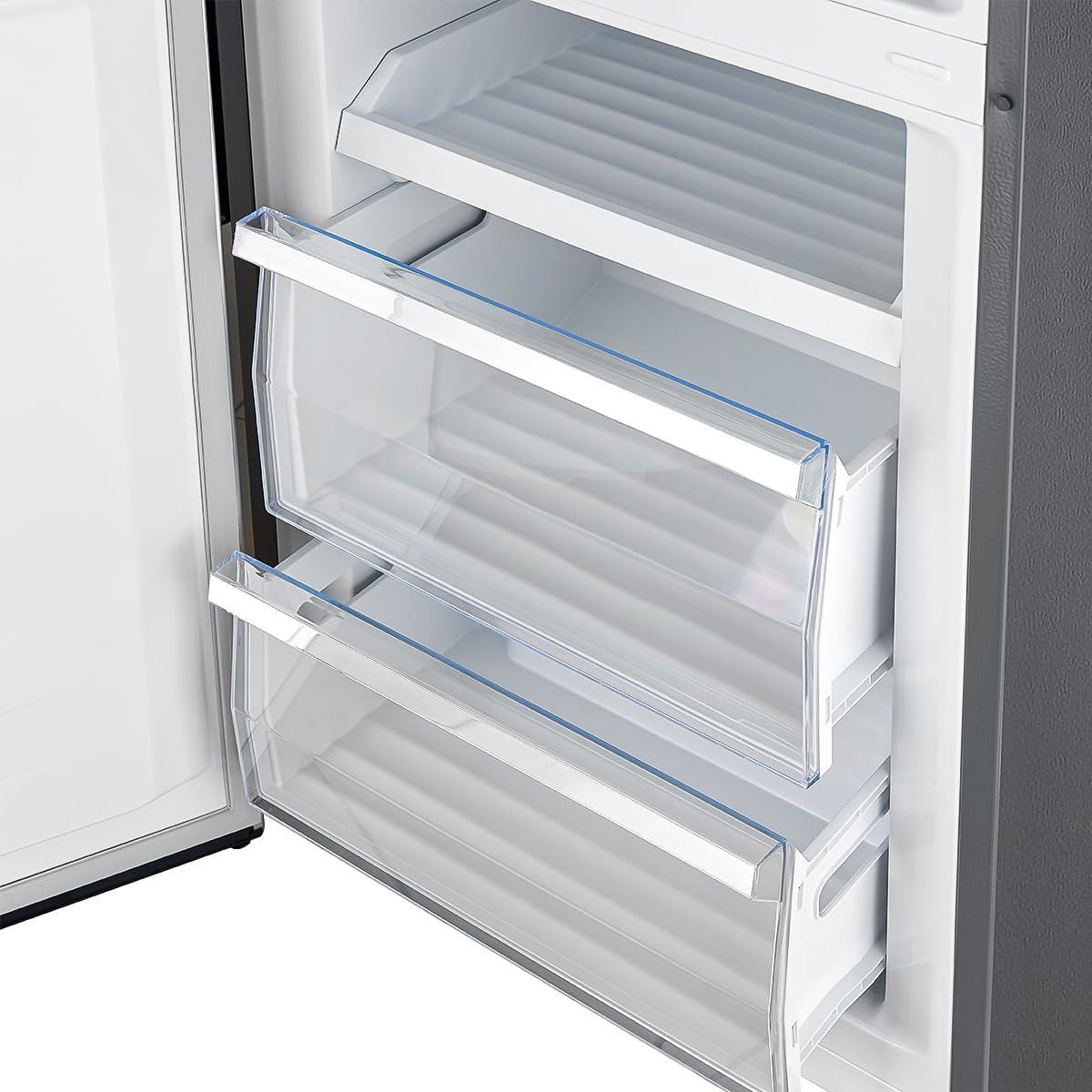 Forno Guardia 46.8" Side by Side Refrigerator with Touch Control & LED - 21.6 cu.ft Bottom Freezer Refrigerator - Swing Double Door Fridge with Adjustable Glass Shelves, Freezer and Crisper Drawers