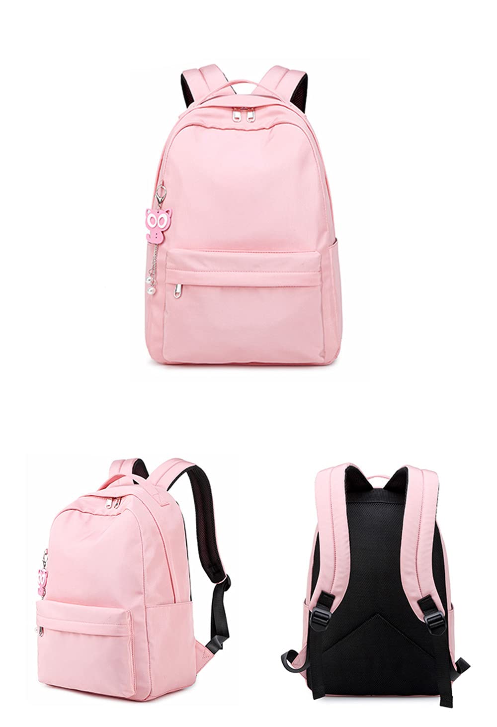COSABZ Anime Anya Forger Backpack Cosplay Kawaii Backpack Schoolbag Mochila Bag With Pendant For Girls Pink (2)