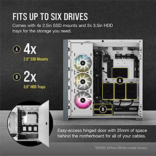 Corsair 5000D Tempered Glass Mid-Tower ATX PC Case - Black