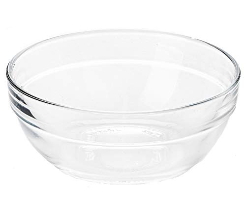 Lawei Set of 12 Glass Bowls - 3.5 inch Mini Prep Bowls Serving Bowls Glass Salad Bowl for Kitchen Prep, Dessert, Dips, Candy Dishes