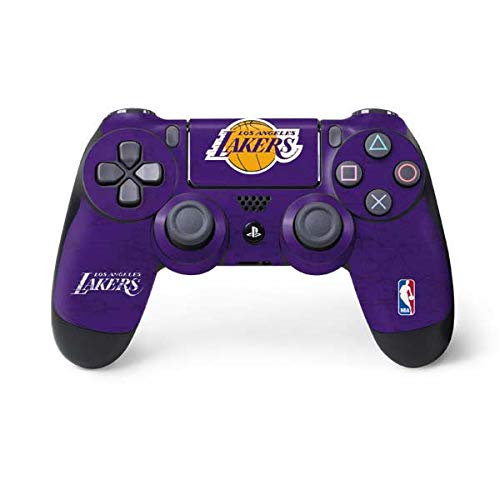 Skinit Decal Gaming Skin for PS4 Controller - Officially Licensed NBA Los Angeles Lakers Purple Primary Logo Design
