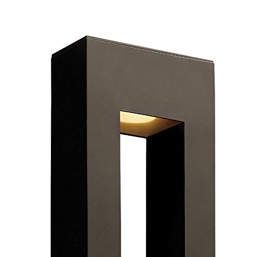Hinkley Atlantis Collection Two Light 6.5W GU10 LED Outdoor Large Wall Mount Lantern, Bronze