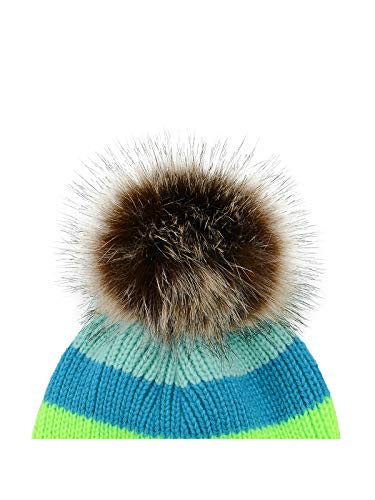 Century Star Beanies for Women Winter Hats Cable Knit Soft Wram Beanie Thick Slouchy Beanie Snow Hat PomPom Z Red&Blue One Size