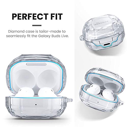 Goton Compatible for Samsung Galaxy Buds 2 pro Case(2022)/ Galaxy Buds 2 Case (2021)/ Galaxy Buds Pro Case (2021) / Galaxy Buds Live Case (2020),Hard PC Shockproof Case Protective Cover with Keychain