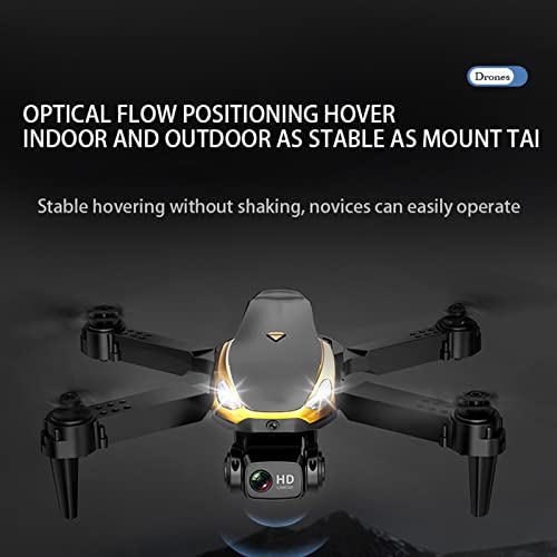 Mini Drone, Foldable Dual 1080P Camera HD Drone, 2.4GHz WiFi Quadcopters with Control, 3-Level Flight Speed, Gravity Control, Rolling 360°, for Adults & Kids Gift