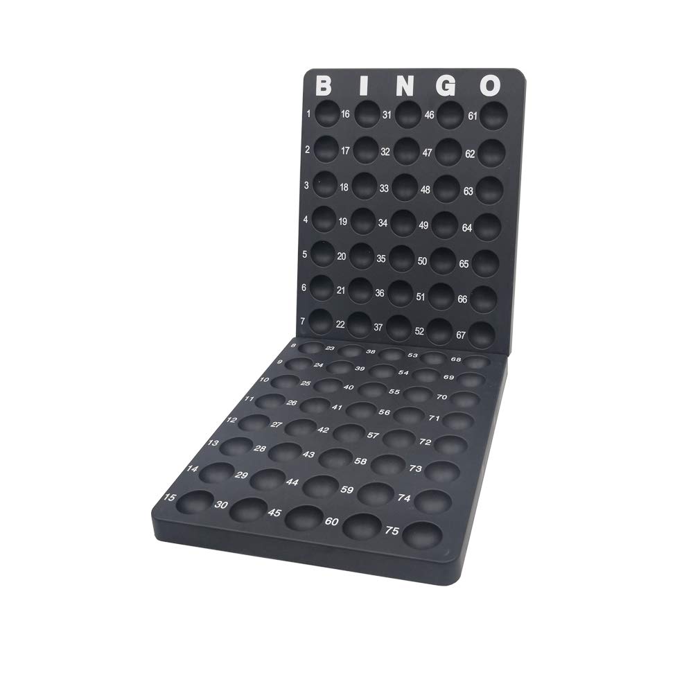 Yuanhe Bingo Board Ball Holder - for 7/8" Bingo Balls, Bingo Master Board Balls Tray Rack for Bingo Game, Great for Parties, Family Game Nights