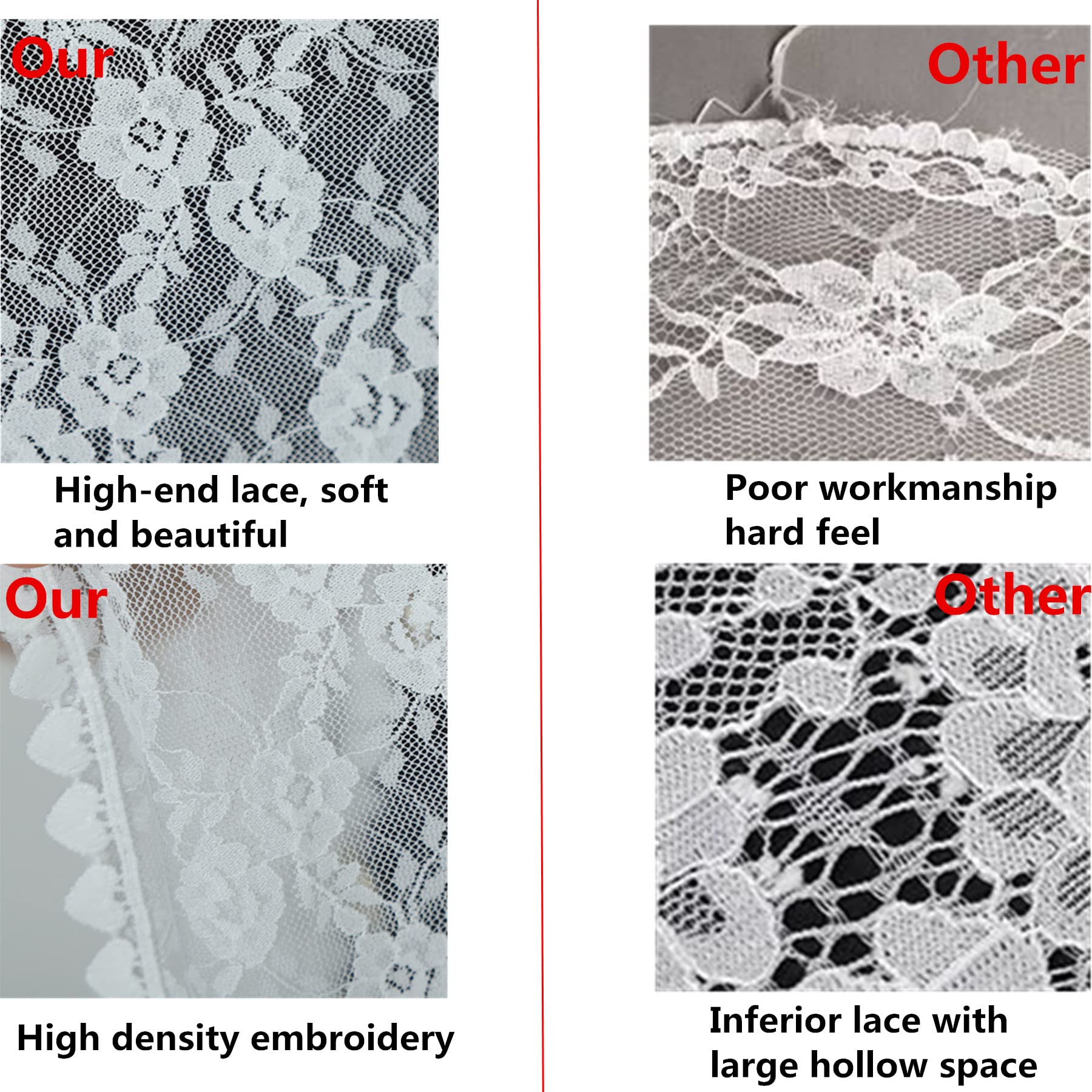Cilkus Eyelash Lace Vintage Floral Lace Scarf Lace Veil Mantilla Infinity,Black
