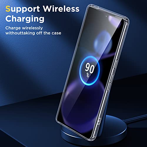 Humixx Crystal Clear Designed for Google Pixel 7 Pro Case [Non-Yellowing] [8 FT Military Drop Protection] Slim Fit Yet Protective Shockproof Bumper with Airbag Case Cover 6.7 Inch- Crystal Clear