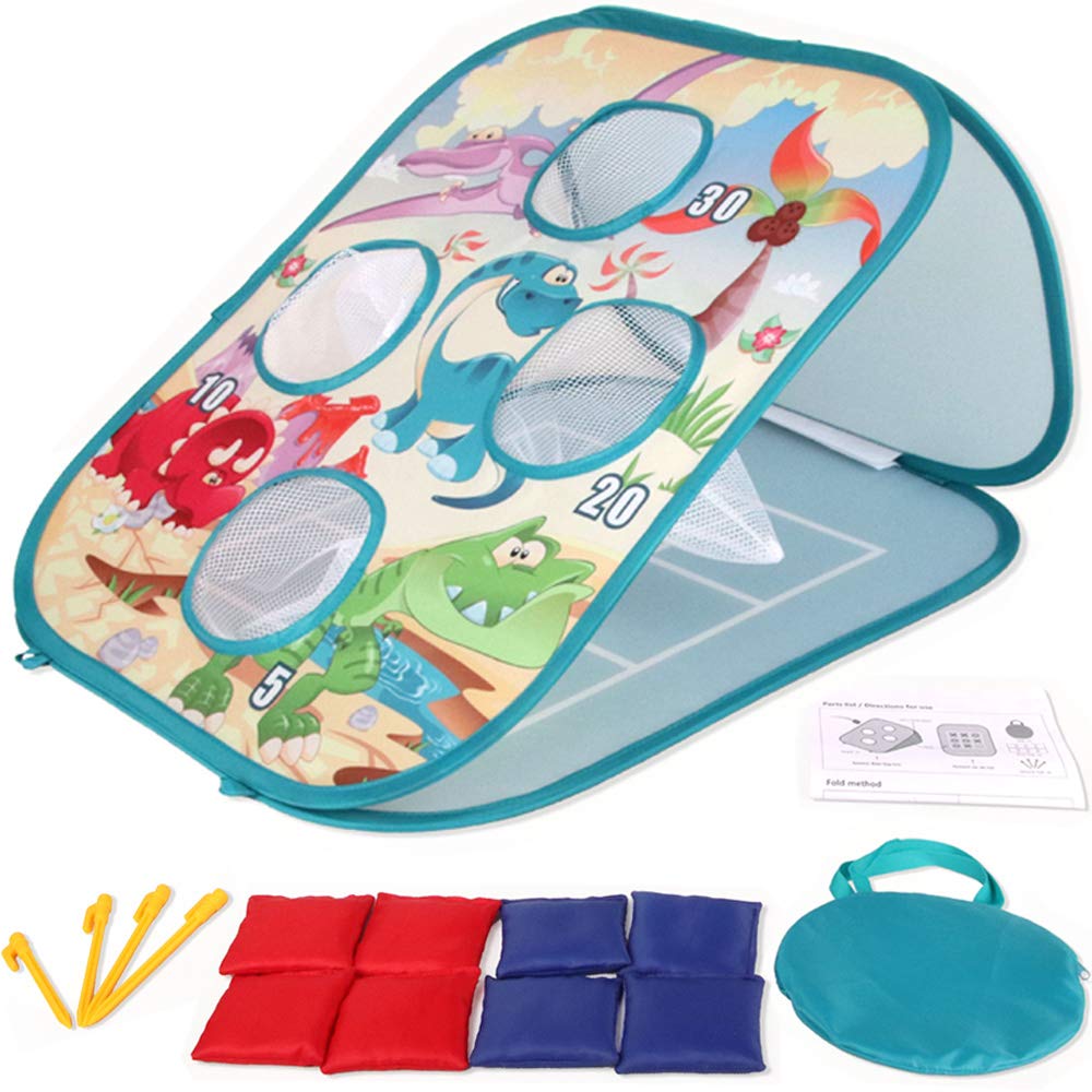 Yuham Gifts for 3 4 5 6 7 8 Year Old Boys Outdoor Toys for Kids Ages 4-8 Outside Kids Cornhole Game Set Bean Bag Toss Birthday Games for 2-4 3-5 4-5 4-8