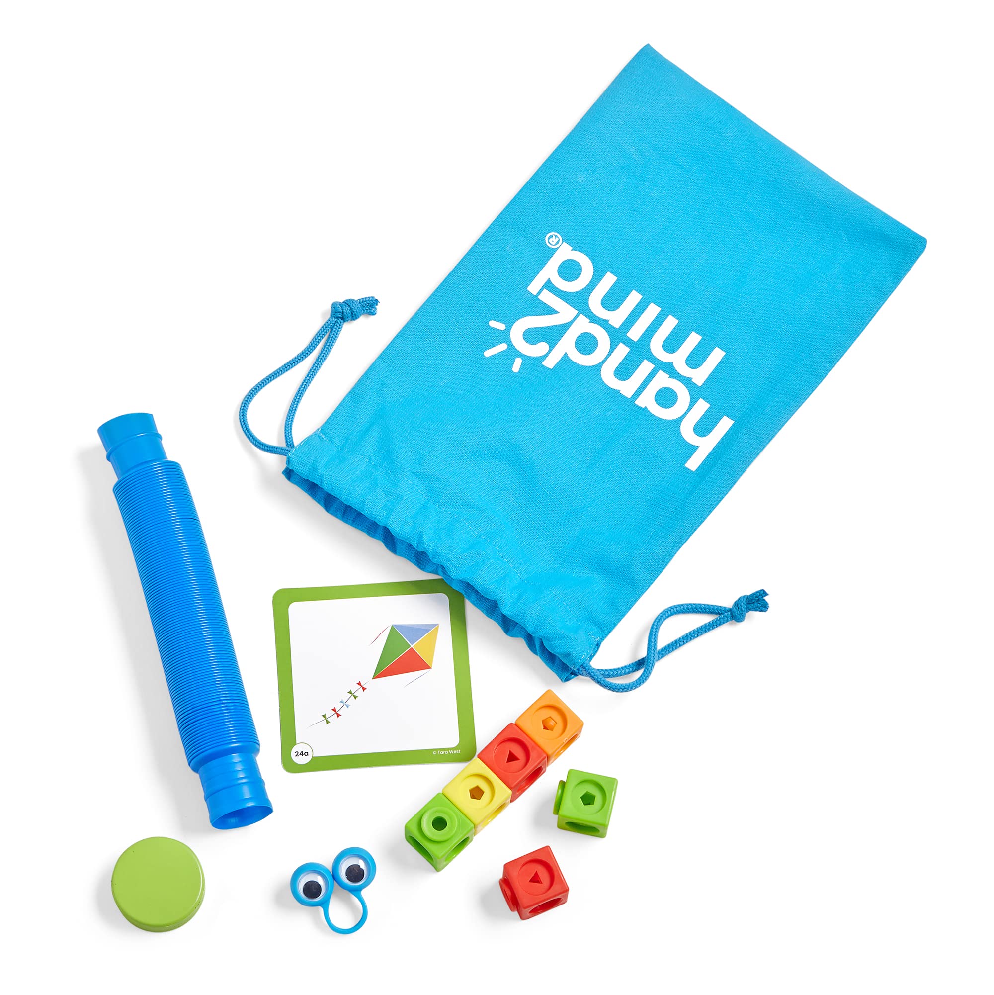 hand2mind Little Minds at Work Science of Reading Essentials Toolkit by Tara West, Decodable Reading Manipulatives, Elkonin Boxes, Letter Sounds, Phonemic Awareness, Preschool Learning (Set of 6)
