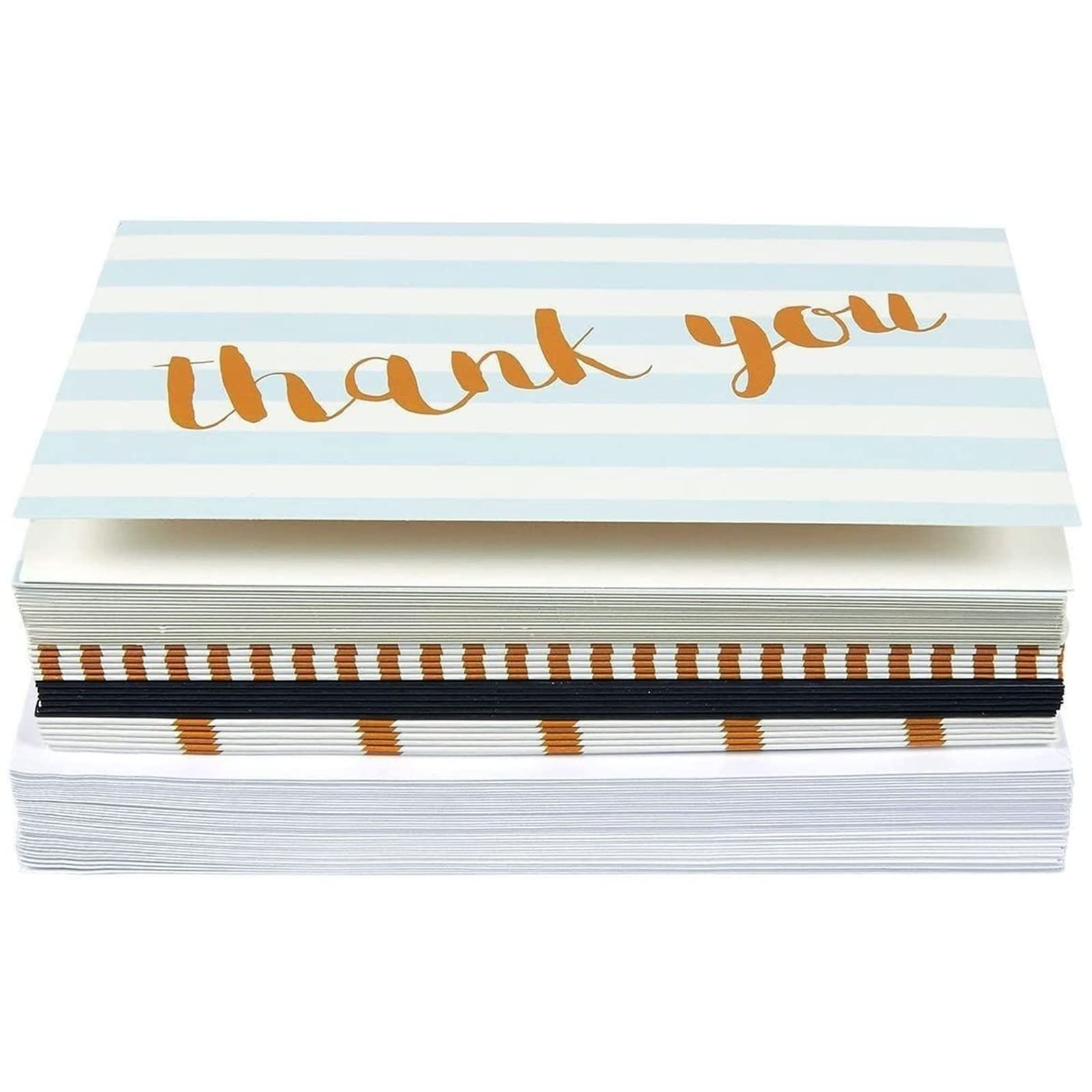 Juvale 144-Pack Bulk Thank You Cards Set with Envelopes, Blank Inside for Birthday Party, Baby Shower, Wedding, Employee Appreciation, All Occasions, 6 Assorted Designs (4x6 in)