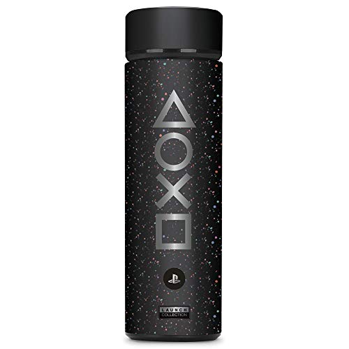 Controller Gear Official Sony PlayStation 5 Launch Collection Merchandise Bundle - Wide Mouth Stainless Steel Water Bottle, PS5 Hat, Socks, Premium Tech Decals Gift Set - PlayStation 5