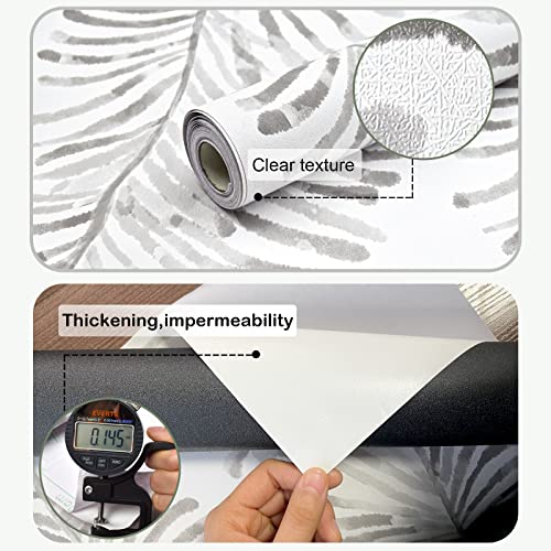 Modern Peel and Stick Wallpaper Boho Contact Paper for Cabinets Brown Wallpaper for Bedroom Self Adhesive Wallpaper Removable Stripe Wall Paper for Nursery Herringbone Shelf Drawer Liner17.3β x 78.7β
