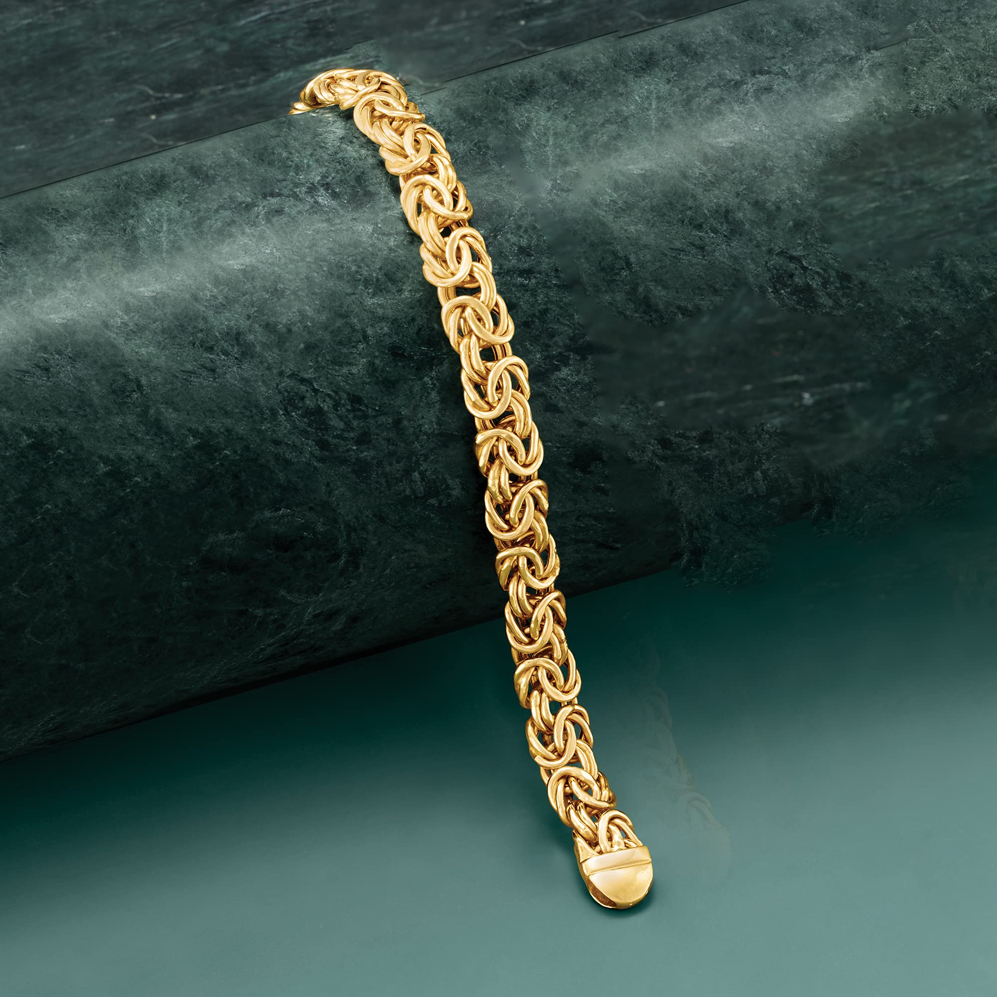Ross-Simons 14kt Yellow Gold Byzantine Bracelet. 8 inches