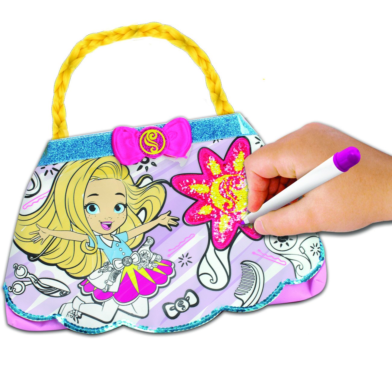 Tara Toys 94634 Nickelodeon Sunny Day Color N Style Sequins Purse Arts and Crafts Kit (6 Piece)
