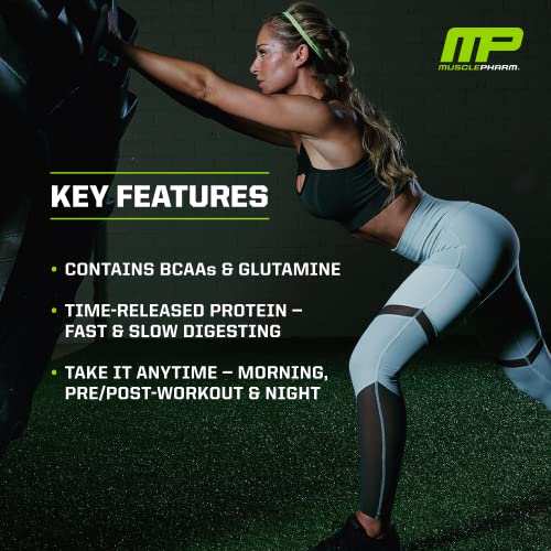 MusclePharm Combat Protein Powder, Cookies ‘N’ Cream - 4 lb - Gluten Free - 52 Servings