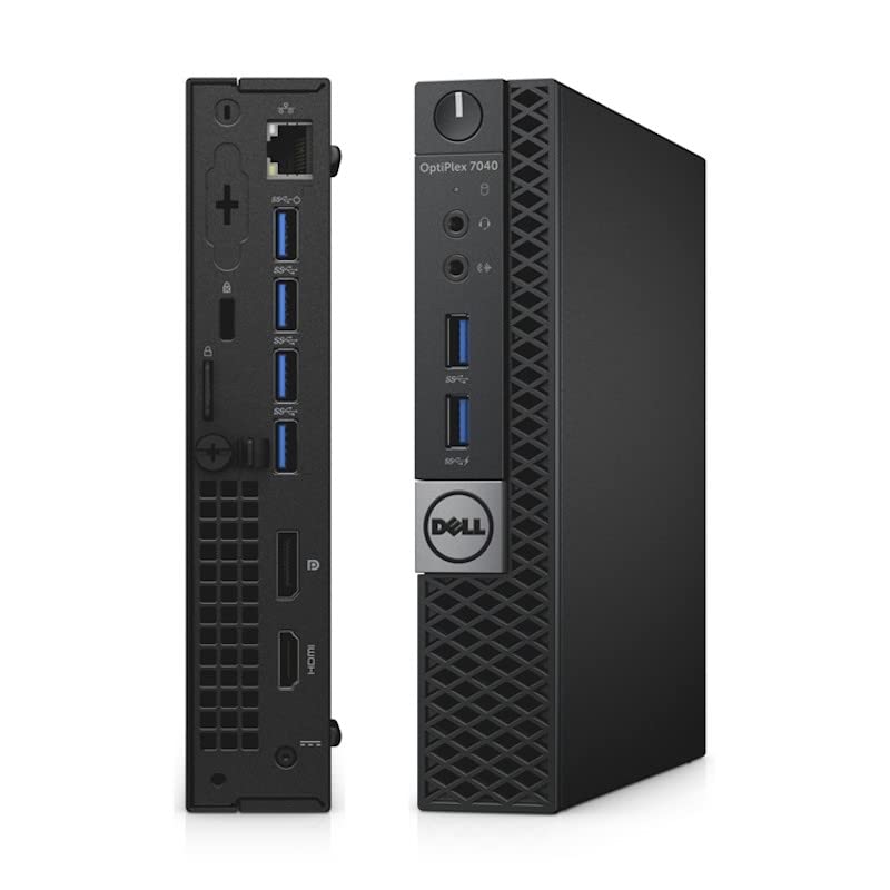 DELL OPTIPLEX 7040 6th Gen Micro Business Desktop Computer, Intel Quad Core i5 6500T up to 3.1GHz, 12G DDR4, 1T SSD, WiFi, BT 4.0, USB 3.0, HDMI, DP, Win 10 64-Bit Supports EN/ES/FR(CI5)(Renewed)
