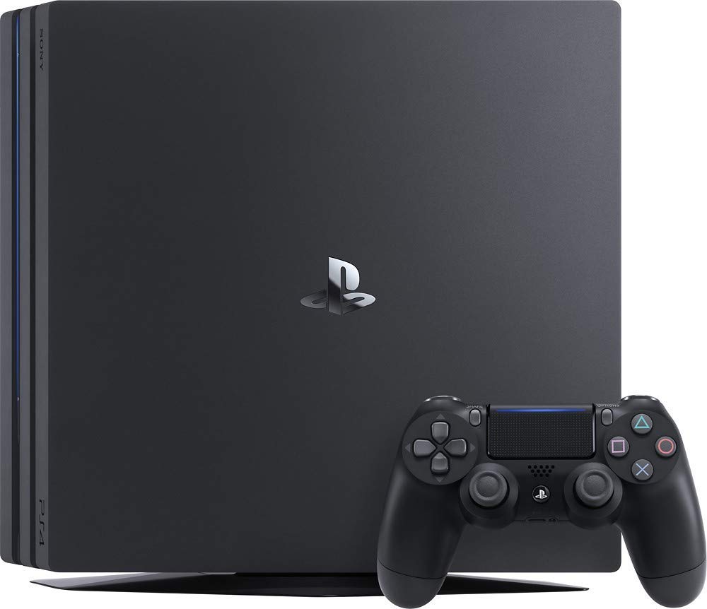 Playstation 4 Pro 2TB SSHD Console with Dualshock 4 Wireless Controller Bundle, 4K HDR, Playstation Pro Enhanced with Solid State Hybrid Drive (Renewed)