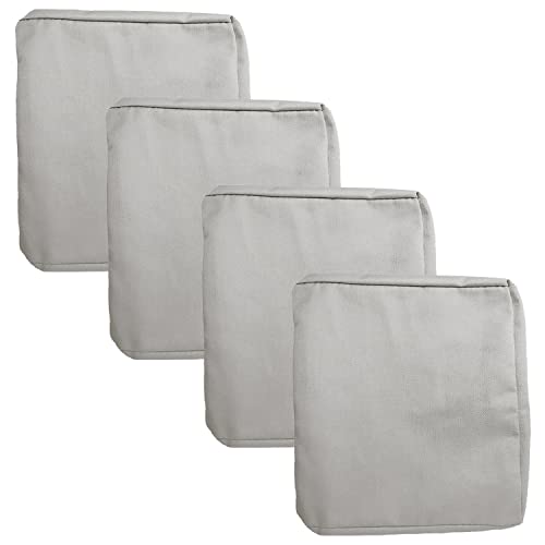FLYMEI Outdoor Furniture Cushion Covers Replacement, Patio Cushion Covers 24 x 22 x 4 inch, Water Resistant Patio Bench Cushion Cover Durable Outdoor Couch Cushion Cover