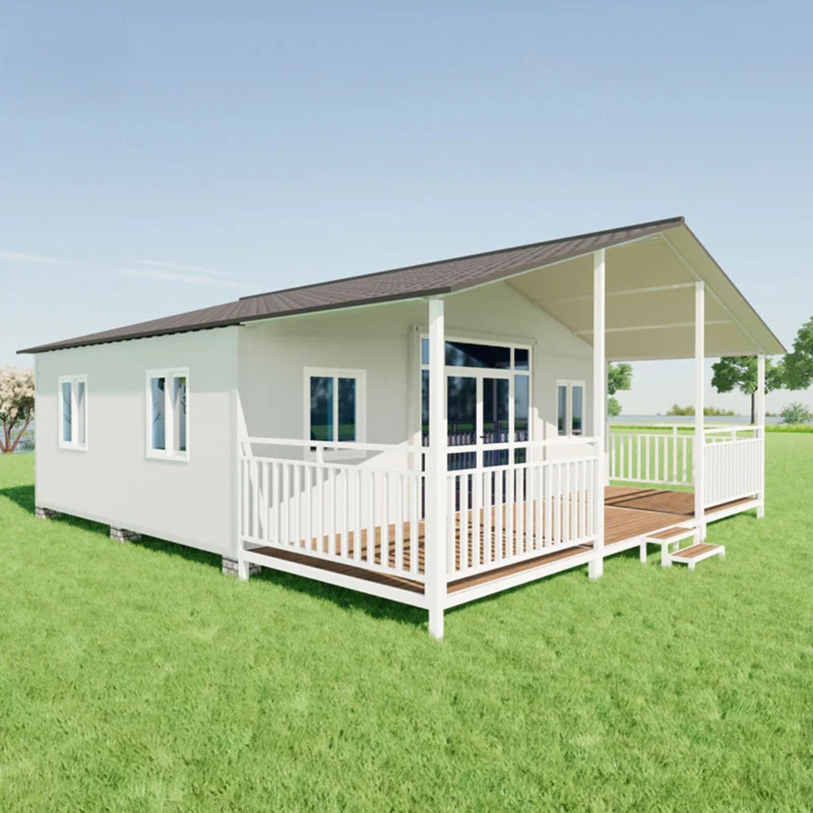Expandable Flat Pack Prefab Module Home 30 Ft Container Expandable House with Solar Energy