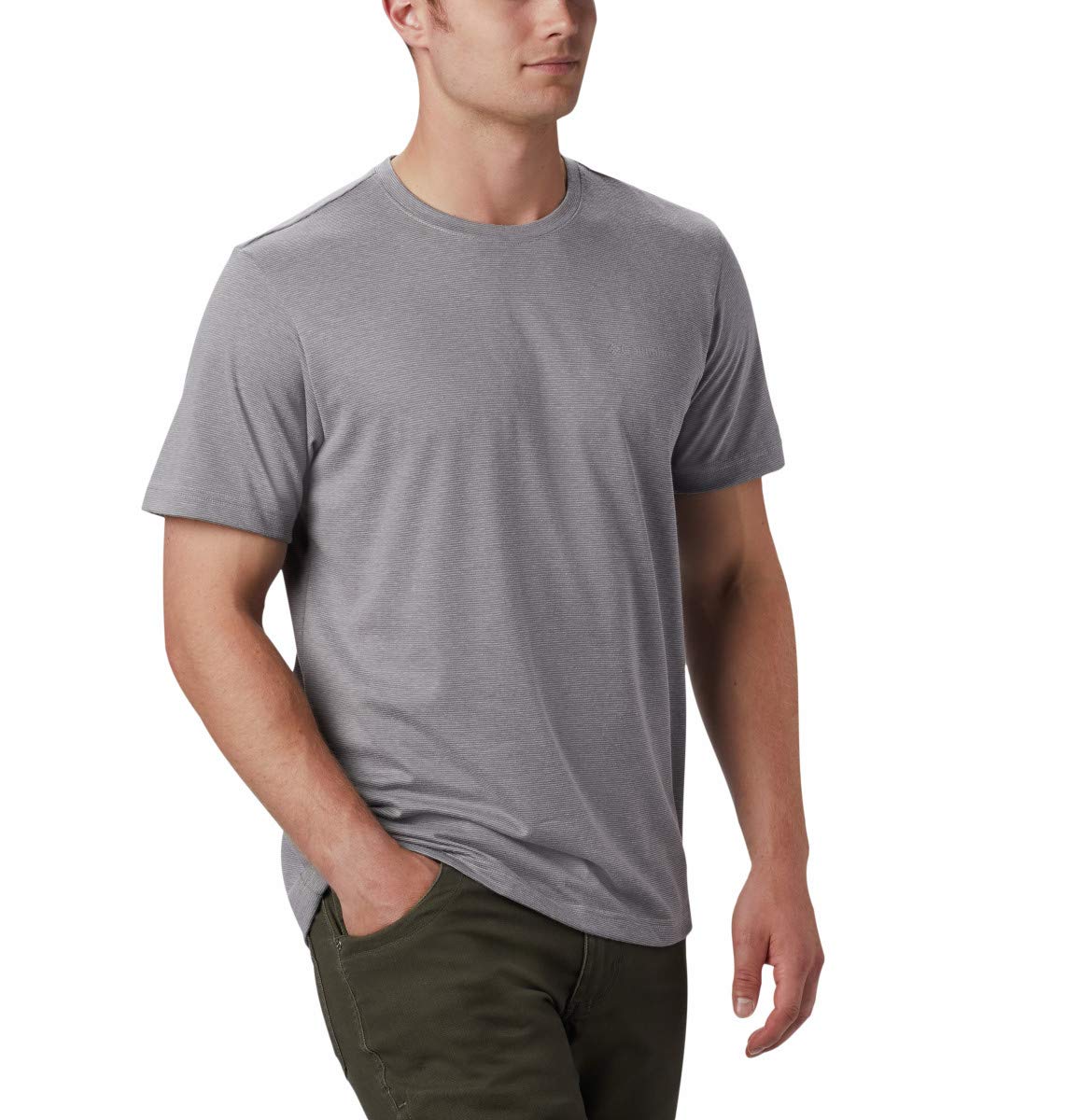 Columbia Men's Thistletown Ridge Crew Shirt, Grey/City Grey, XX-Large
