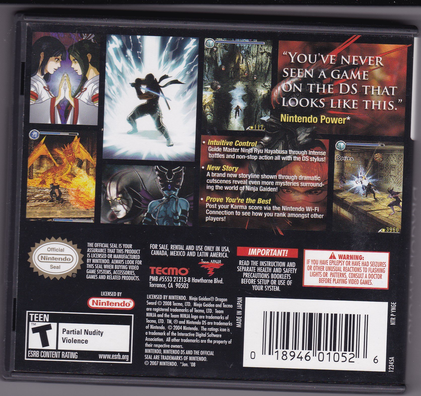 Ninja Gaiden Dragon Sword