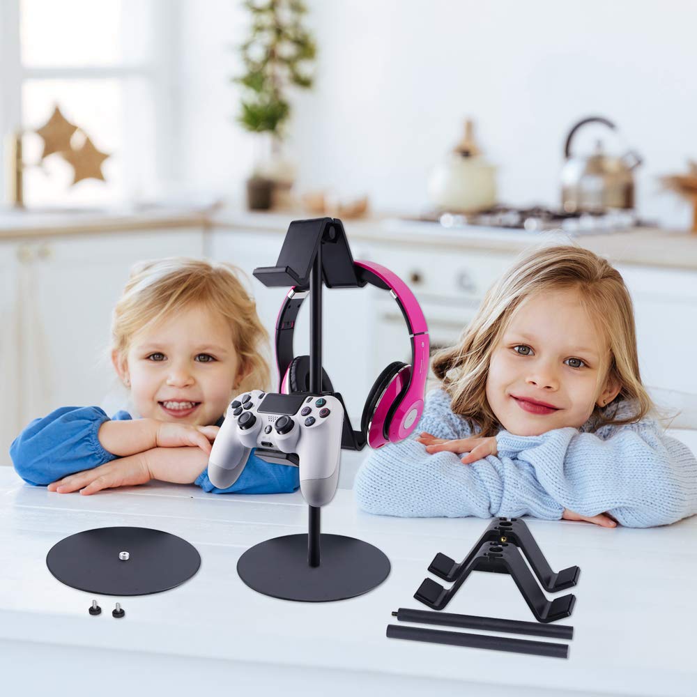 Controller Holder, fes Game Controller Stand Holder Storage Organizer Gamepad with Multiple Adjustable Height and Direction Brackets Compatible for Xbox ONE 360 Switch PS4 STEAM PC Nintendo Stander Ⅱ
