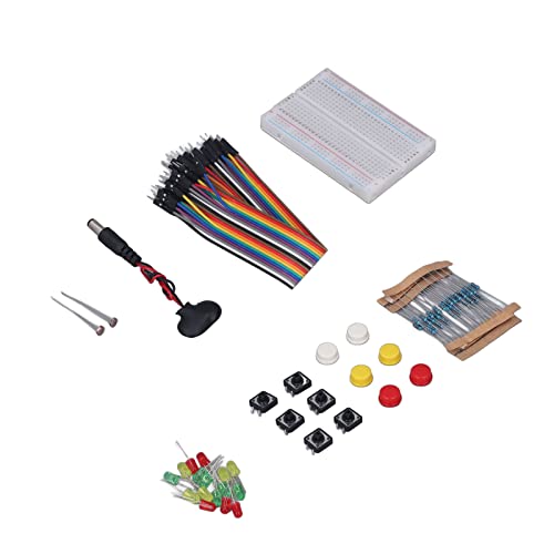 Electronics Component Kit, Wide Compatibility Electronics Component Starter Kit LED Lights for Experiments