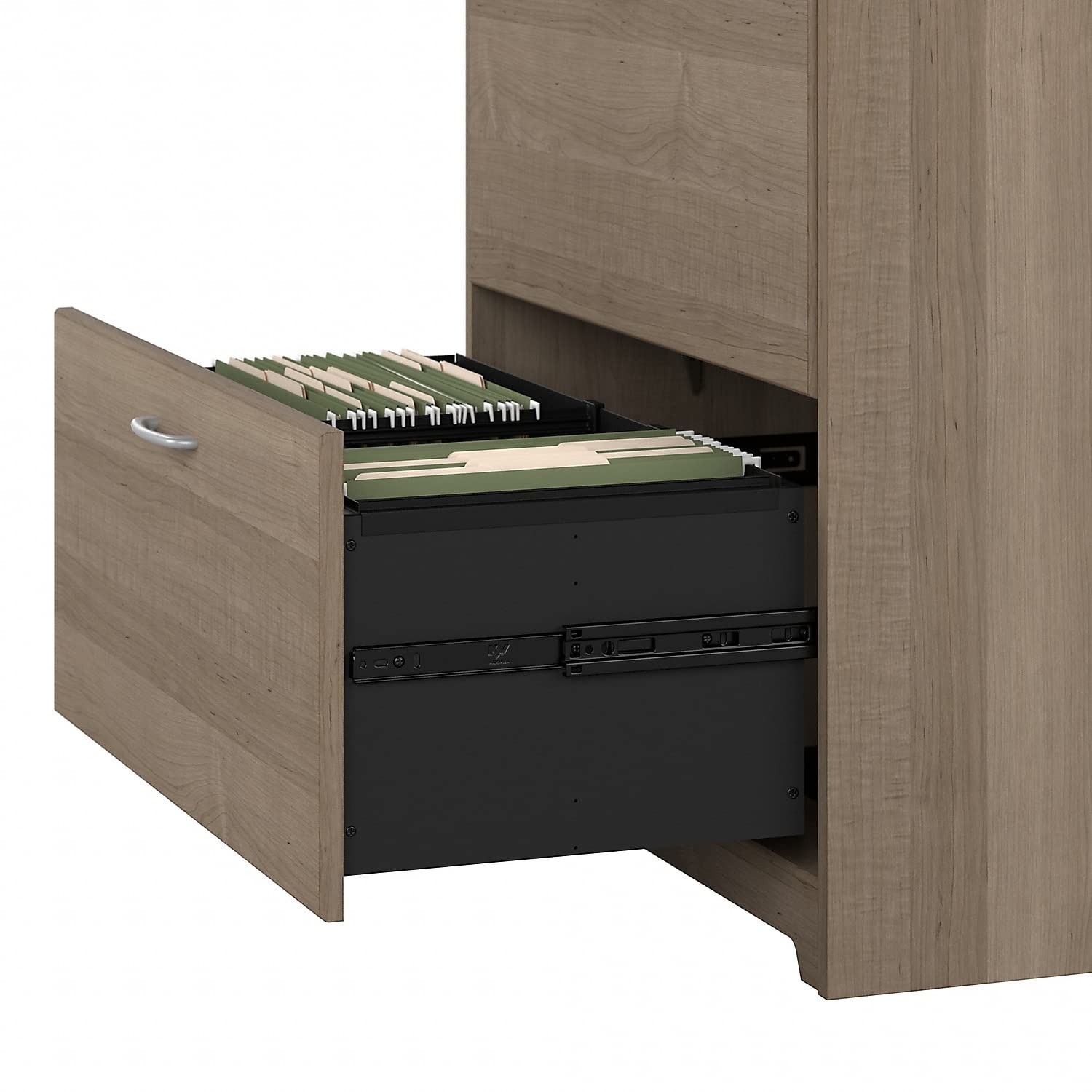 Bush WC31280 Cabot 2-Drawer Lateral File Cabinet, Letter/Legal, Ash Gray, 31-Inch