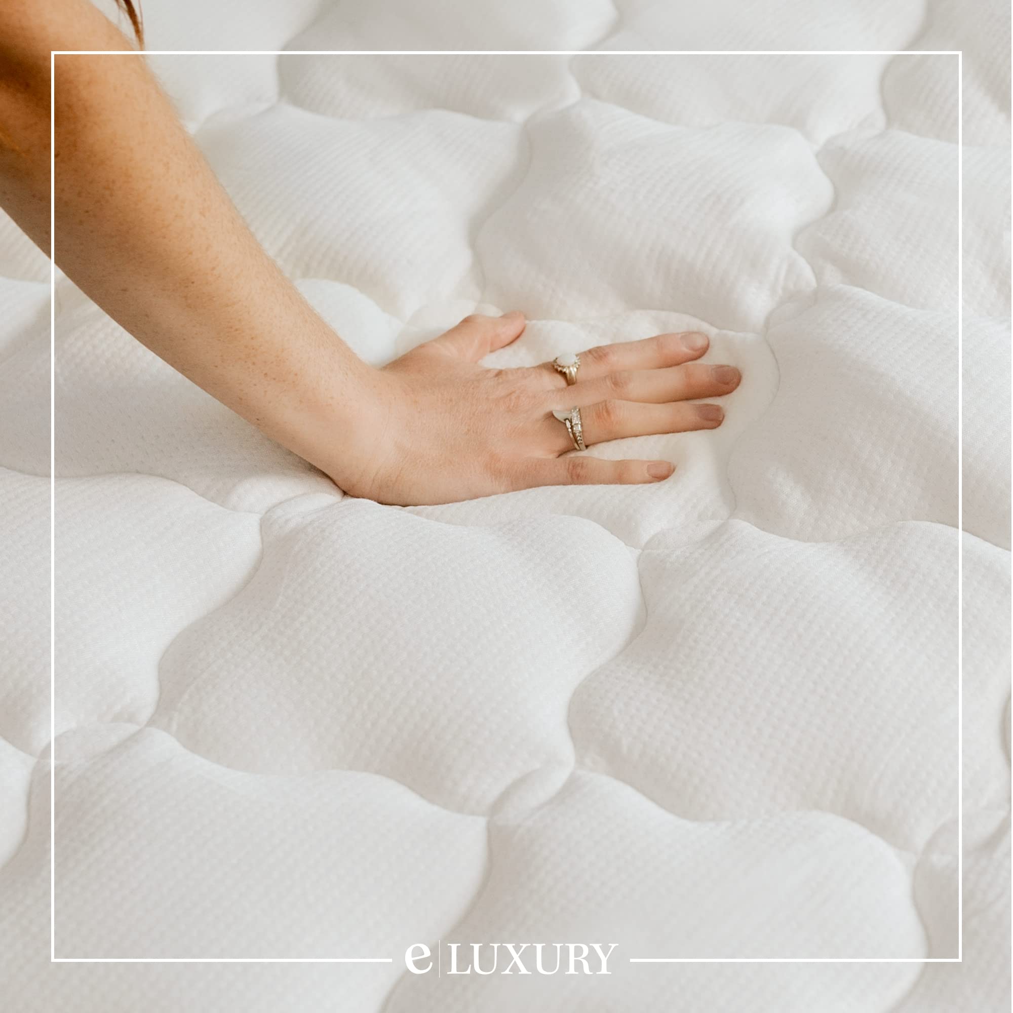 Rayon from Bamboo Extra Thick Mattress Pad with Fitted Skirt - Extra Plush Cooling Topper - Queen