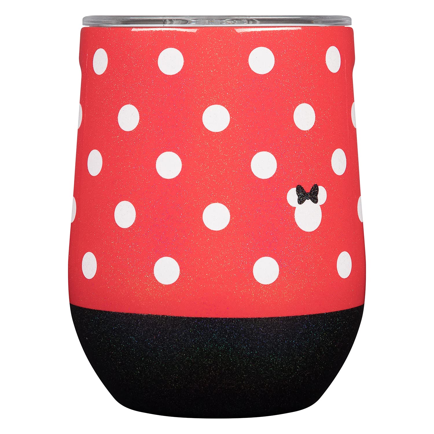 Corkcicle Disney Minnie Insulated Canteen Travel Water Bottle, Triple Insulated with Easy Grip, Keeps Beverages Cold for 25 Hours or Warm for 12 Hours, 16 oz, Polka Dot Red