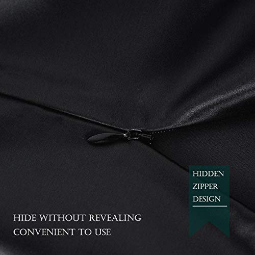 HandSun 100% Mulberry Silk Pillowcase, Breathable Silk Pillowcase for Hair and Skin, Silk Standard Pillow Cases with Hidden Zipper (20"x26", 1 Pack with Gift Package)