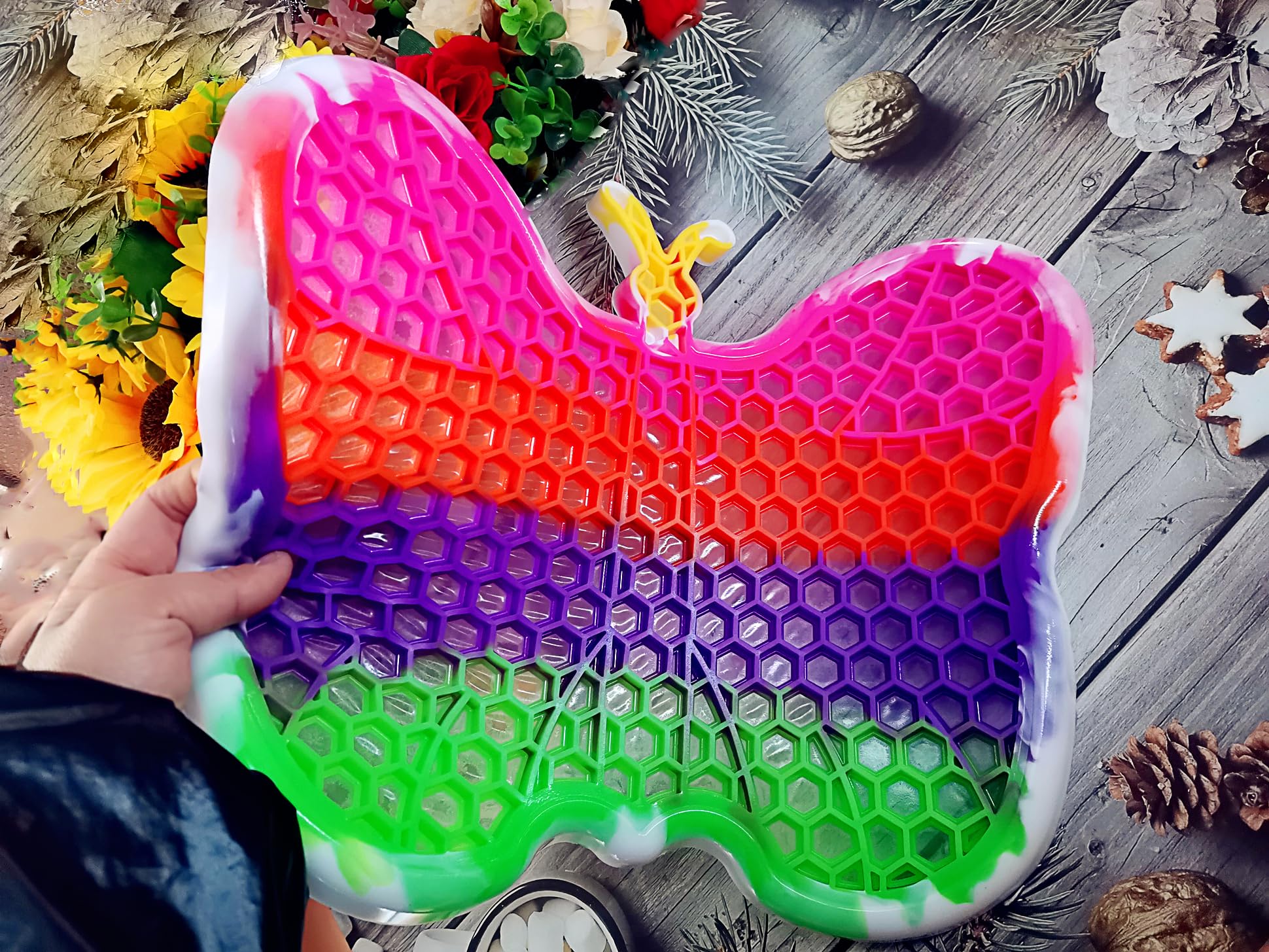 Butterfly Gel Seat Small Cushion for Kid,Thick Seat Cushion for Classroom Chair, Wheelchair Cushion, Car Cushion, Home Study Chair