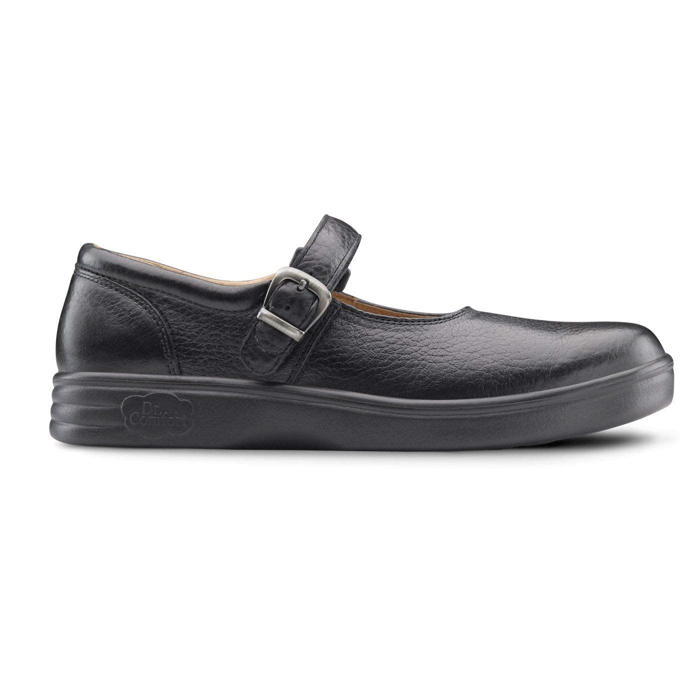 Dr. Comfort Merry Jane Diabetic Shoes for Women-Therapeutic Dress Shoes w/Gel Inserts & Removable Insoles, Black 9.5 X-Wide (E-2E)