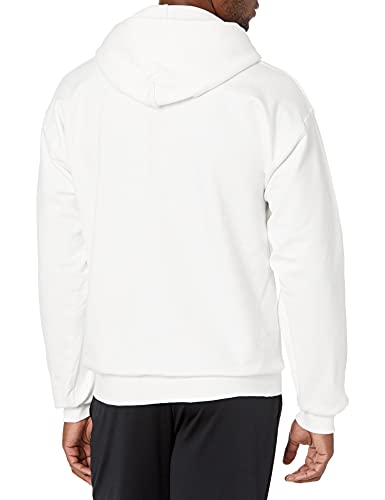 Hanes Men's Ultimate Cotton Heavyweight Pullover Hoodie Sweatshirt, White, Large