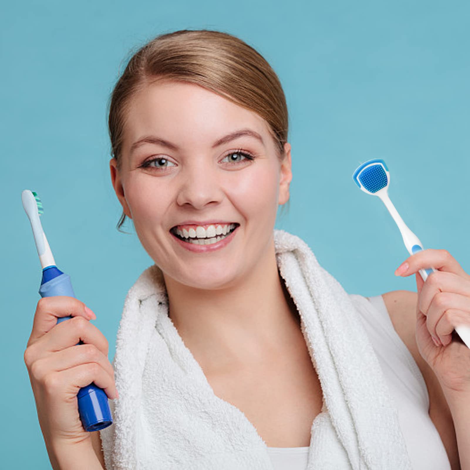 defutay Tongue Scraper Cleaner - 100% BPA Free Tongue Scrapers - Oral Scrapers Premium Sweeper Sets - Eliminate Bad Breath - Easy to Use