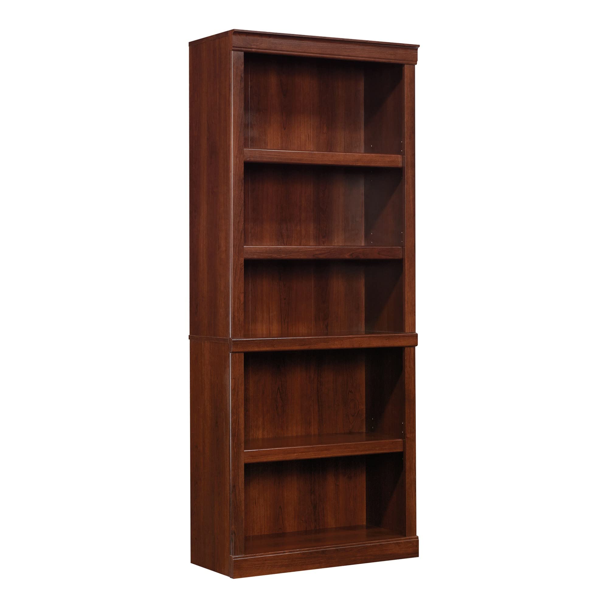 RealspaceĀ® 72"H 5-Shelf Bookcase, Mulled Cherry