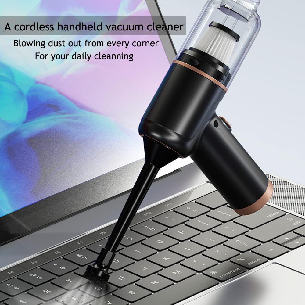 DHDZVOV Handheld Vacuum Cleaner Cordless,Mini Vacuum Cleaner,car Vacuum Cordless Rechargeable Hand Held Vacuum Cleaner for car/Home