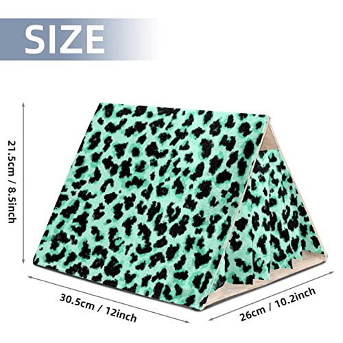 Leopard, Hamster House Habitat Bed for Small Animal Hamster Gerbils Chipmunks Squirrels Hedgehogs Guinea Pigs Habitat Decor