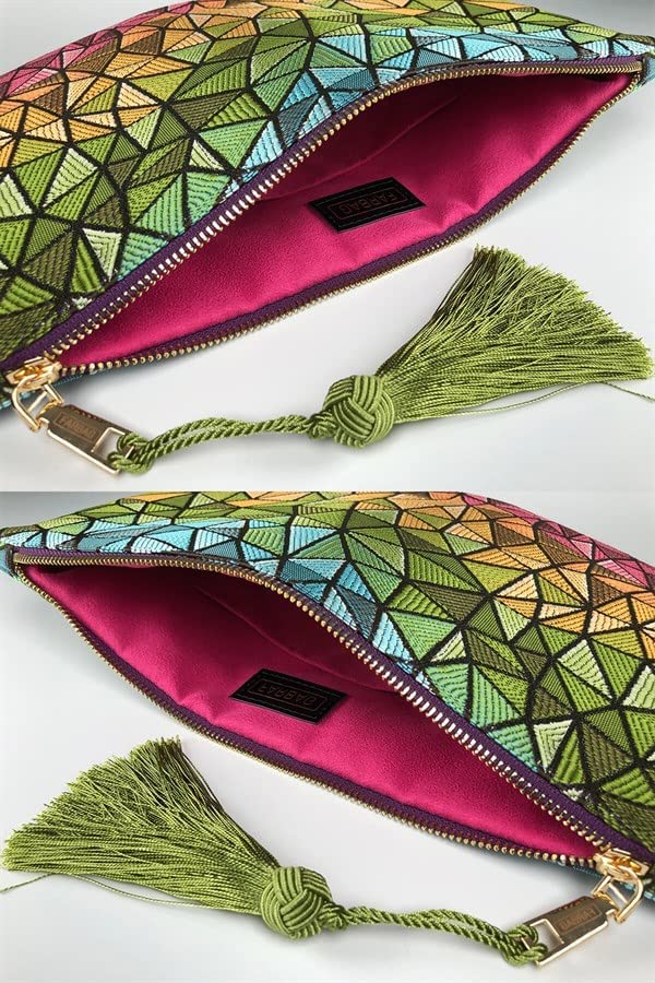 Clutch Purses for Women, Summer Bag, Handbag,Small Women Bag, Evening Bag (Pyramid Multicolor)