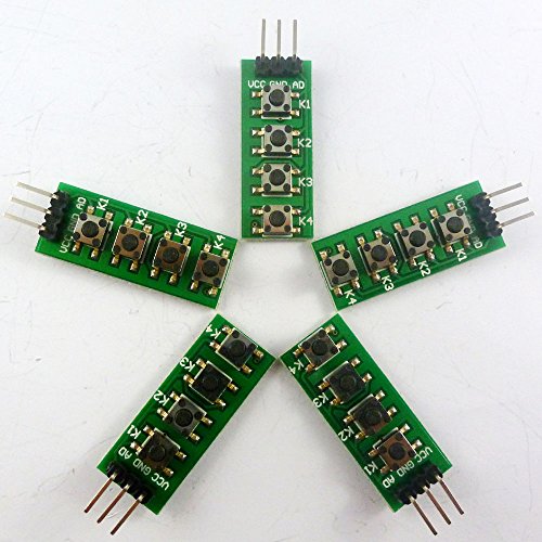 eletechsup AD Keypad 4 Accessory Board Matrix Buttons Controlled ADC Port Keyboard (4)