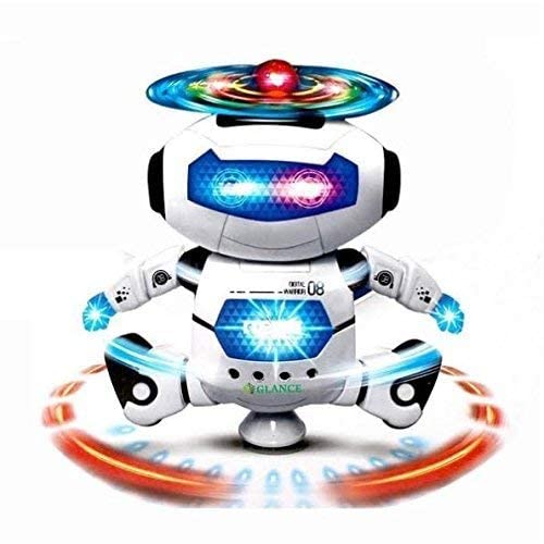 Happy Child Best Musical and Naugty Dancing Robot - 3D Lights and Very Attractive Musical Robot for Kids